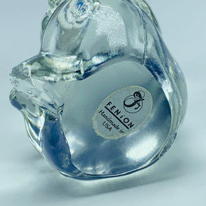 Fenton | Accents | Fenton Art Glass Teddy Bear Paperweight Figurine ...